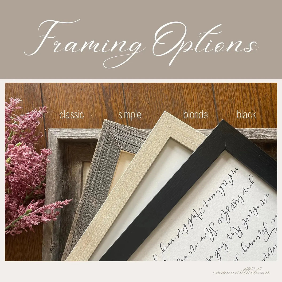 Custom Framed Song Lyrics & Photo Print | The Perfect Gift for the Cou ...